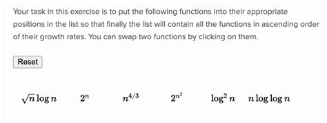 Solved Your Task In This Exercise Is To Put The Following Chegg