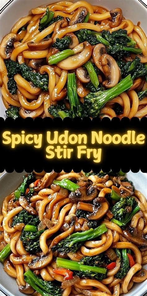 Zesty Udon Stir Fry With Broccoli And Shiitake Mushrooms In 2025