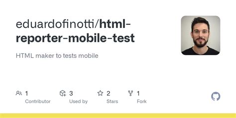 Github Eduardofinottihtml Reporter Mobile Test Html Maker To Tests