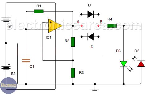 How To Make A Diode Tester Circuit Using 741 Electronics Area