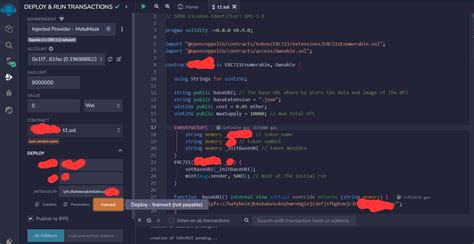 Remix Transaction Failure When Deploying An NFT Smart Contract Ethereum Stack Exchange