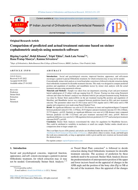 Pdf Comparision Of Predicted And Actual Treatment Outcome Based On