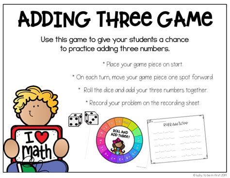 Adding Three Numbers Give Me Three Addition Pack Shop Lucky Learning With Molly Lynch