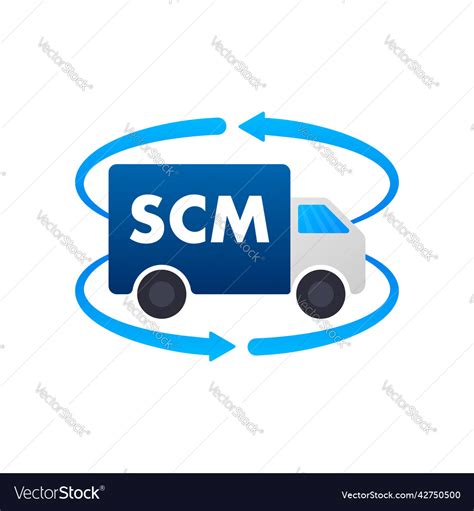 Scm Icon Simple Creative Element Royalty Free Vector Image
