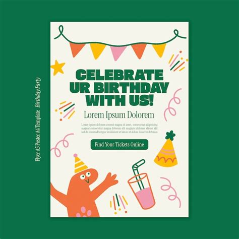 생일 포스터 디자인 템플릿 Psd 개 이상의 고품질 무료 Psd 템플릿 다운로드 가능