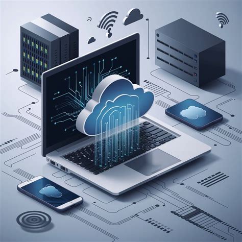Premium Vector Clound Computing Computer Photo Cloud Computing