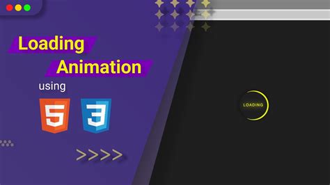 Loading Animation Using Html Css Youtube