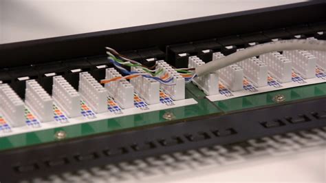 Unshielded Patch Panel Cat 6 The Cable Installation Youtube