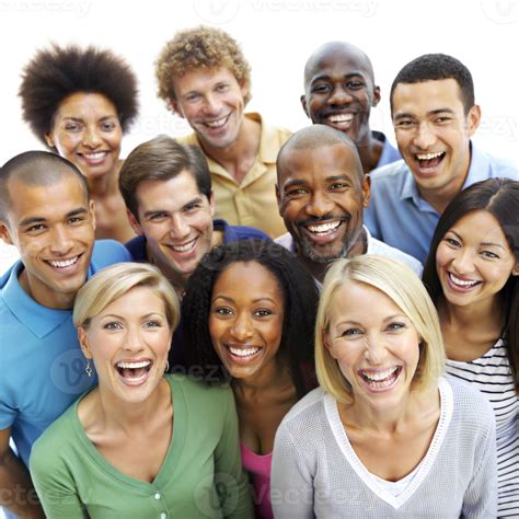 Diverse Group Of People Smiling And Laughing Together 46323422 Png