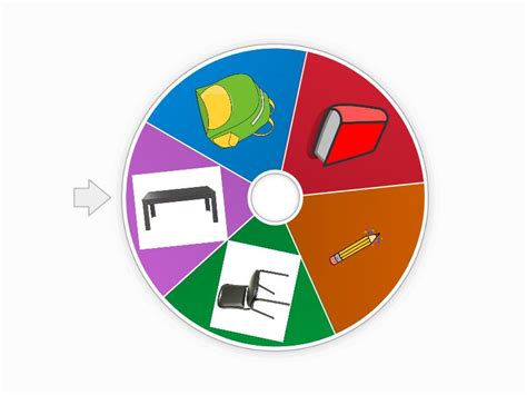 School Objects Wheel Spin The Wheel