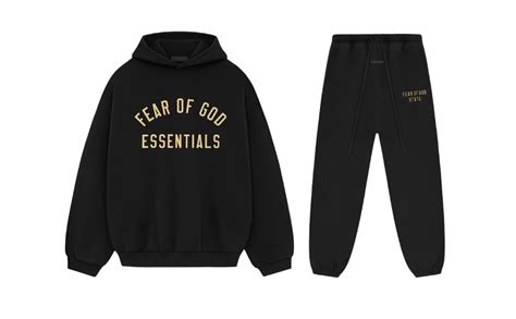 Fear Of God Essentials State Black Full Set Dripordrop
