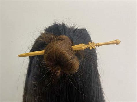 Hand Carved Sword Hair Fork Wooden Sword Hair Fork Cute Wooden