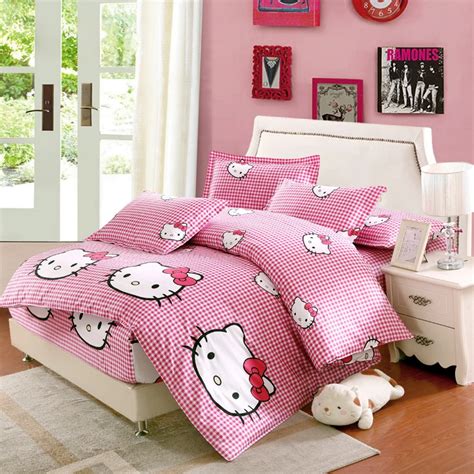 Buy 100 Cotton Cute Cartoon Pink White Hello Kitty
