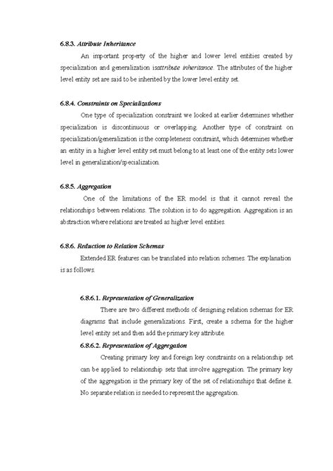 Attribute Inheritance In Database Management Systems 68 Attribute Inheritance An Important