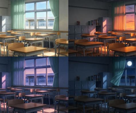 Artstation 50 Anime Visual Novel School Background Pack Multi