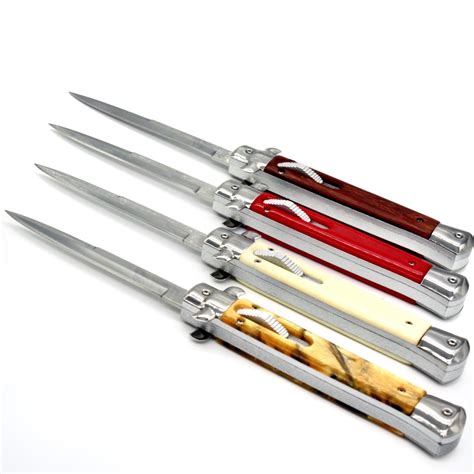 Italy Style Classic Stiletto Automatic Otf Knife Switchblade And
