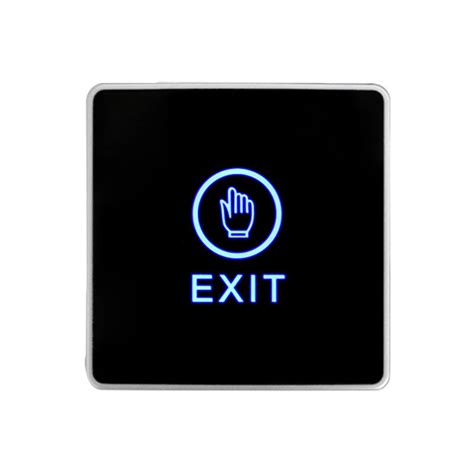 Surface Mount Touch To Exit Button Switch With LED Indicator And Backbox