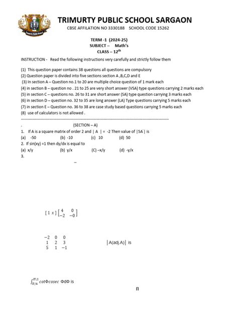Maths T I Pdf Matrix Mathematics Geometry