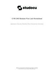 Cyb Module Five Lab Worksheet Pdf LOMoARcPSD CYB Module Five Lab Worksheet