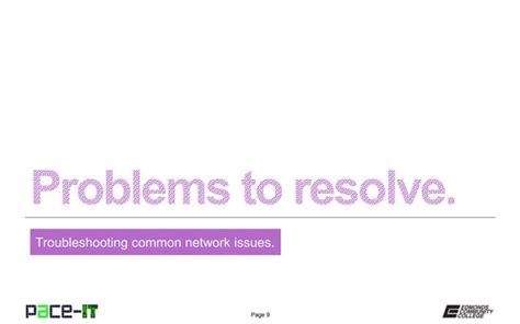 Pace It Troubleshooting Common Network Issues Bf Ppt