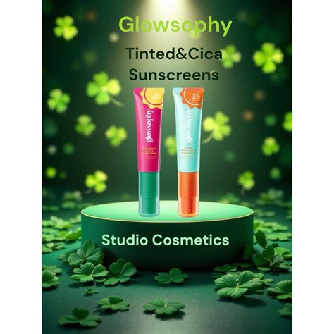 Jual Glowsophy Tinted Sunscreen Spf 40 Cica Sunscreen Spf 35 Shopee