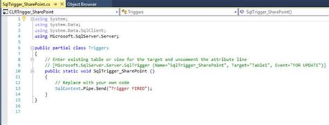 Update Sql Server Data To Sharepoint Using Clr Trigger And Sharepoint Client Object Model