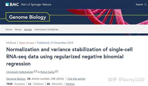 Seurat包学习笔记（四）：using Sctransform In Seurat 知乎