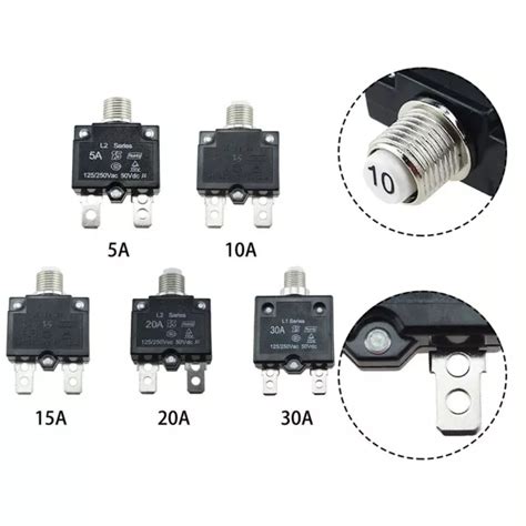 PUSH TO RESET Circuit Breaker With Manual Reset Button A A A A PicClick UK