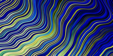 Light Blue Green Vector Pattern With Lines Colorful Geometric Sample With Gradient Curves