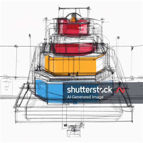 Technical Detailed Architectural Blueprint Rendering Diagram Ai Generated Image 2341983545