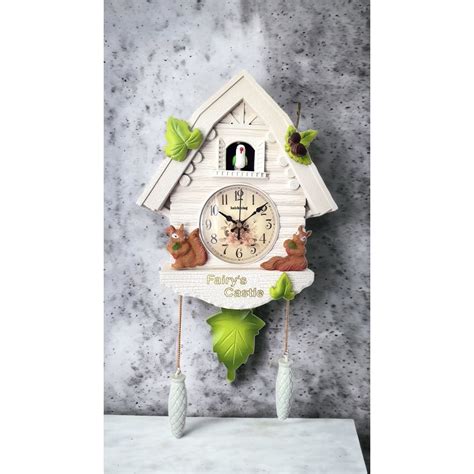 Стенен часовник с песни и кукувица Emag Bg