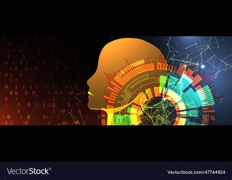 Plexus Artificial Intelligence Concept Creative Vector Image