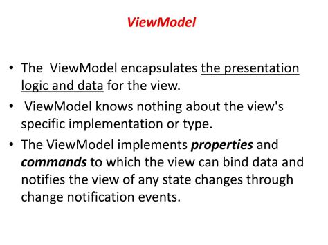 ppt model view viewmodel powerpoint presentation free download id