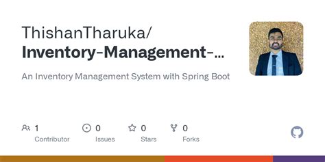 Github Thishantharuka Inventory Management Web Application An Inventory Management System