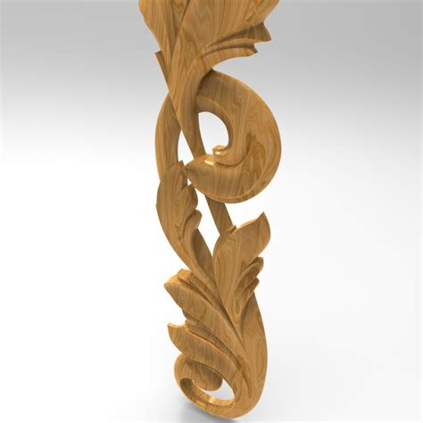 （675）用于cnc的装饰元素 3d Stl模型 3d模型 6 Stl Free3d