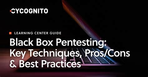 Black Box Pentesting Key Techniques Pros Cons Best Practices CyCognito