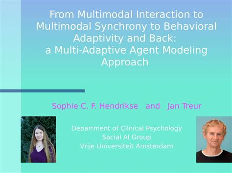 pdf from multimodal interaction to multimodal synchrony to behavioral