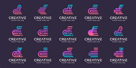 추상적 인 초기 문자 D 로고 템플릿 세트 패션 디지털 기술의 비즈니스를위한 아이콘 0명에 대한 스톡 벡터 아트 및 기타 이미지 0명 개념 금융 Istock