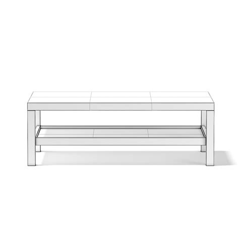 Wooden Rectangular Coffee Table 3d Model 18 C4d Max Fbx Ma Obj Free3d