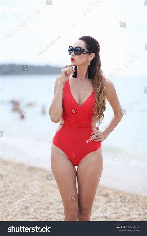 Sexy Model Swimsuit Lady Sexually Woman Stock Photo 1334200172 Shutterstock