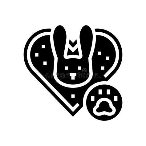 Cruelty Free Cosmetic Glyph Icon Vector Illustration Stock Vector