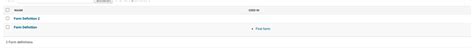 form definitions list display used in field only shows for a single form definition · issue