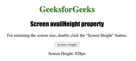 Html Screen Availheight用法及代码示例 纯净天空
