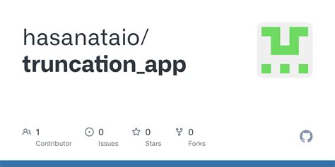 Truncationappapppy At Master · Hasanataiotruncationapp · Github