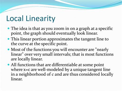 Ppt Local Linearity Powerpoint Presentation Free Download Id4246884