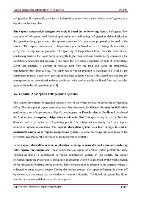 Performance Analysis Of Vapor Compression Refrigeration System Using