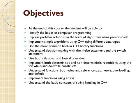 Ppt Introduction To Programming Using C Powerpoint Presentation