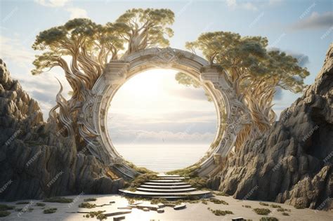 Premium Photo Gateway Tree That Links Parallel Universes