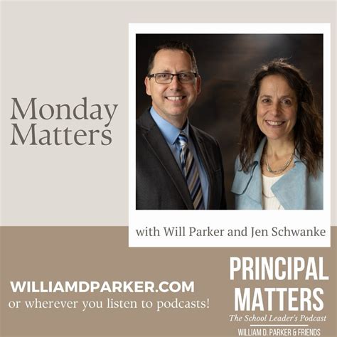 Principal Matters Is Proud To Present Our Newest Segment Monday