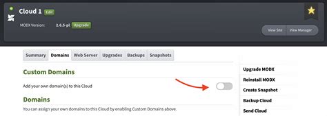Manage Your Clouds Modx Cloud Support